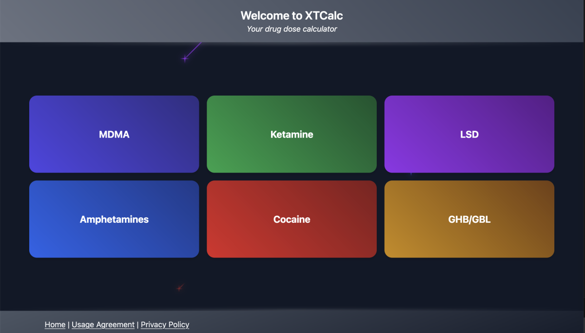 Interactive Drug Dose Calculator (MDMA, LSD, Ketamine…) | XTCalc